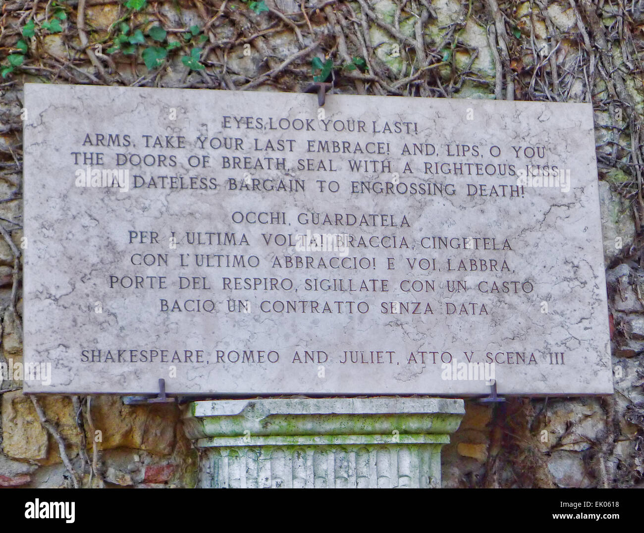 Museum tomb of juliet hi-res stock photography and images - Alamy