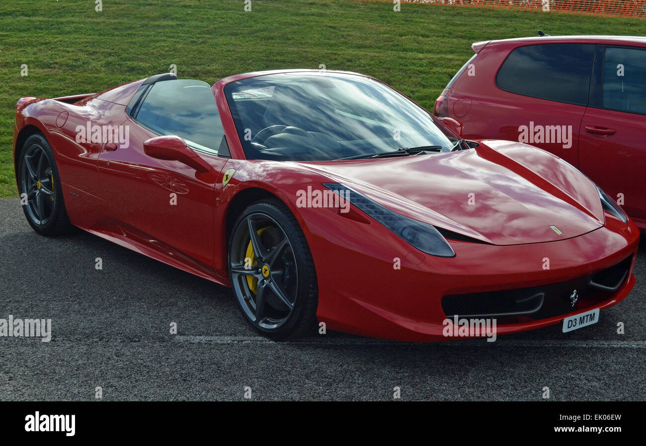 Red Ferrari 458 Spider Stock Photo - Alamy