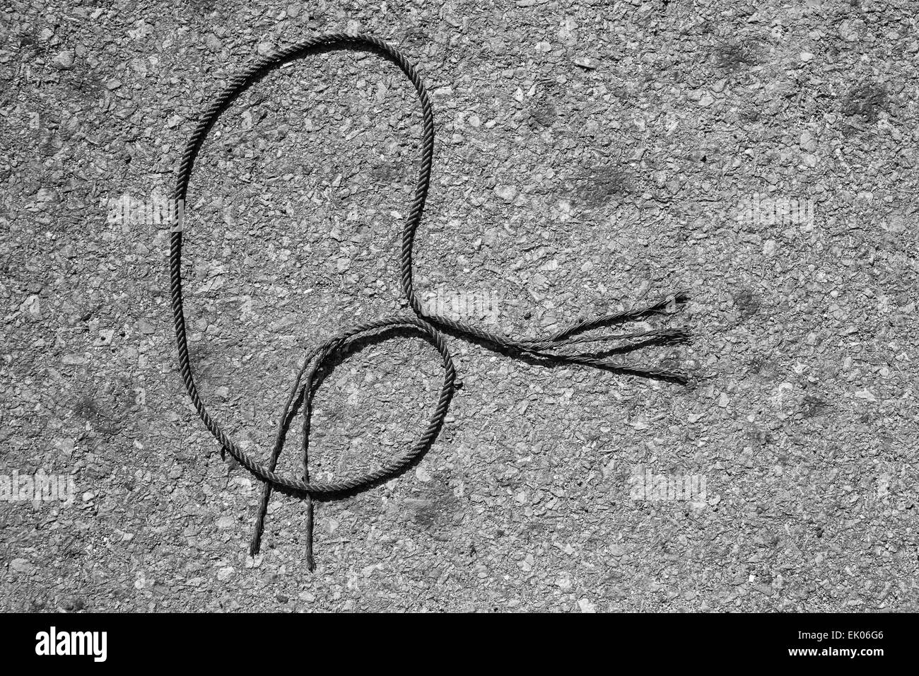 a letter email symbol at road grey background texture Stock Photo - Alamy