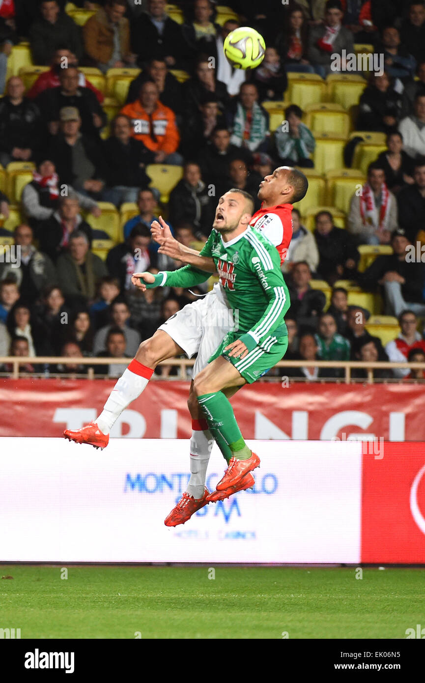 Monaco, France. 03rd Apr, 2015. French League 1 football. Monaco versus ...