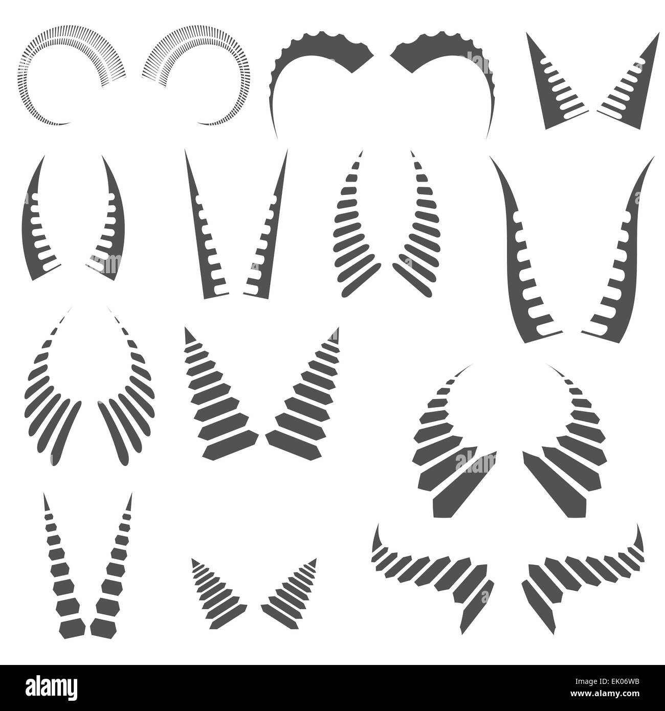 Horn horns horned sheep Cut Out Stock Images & Pictures - Alamy