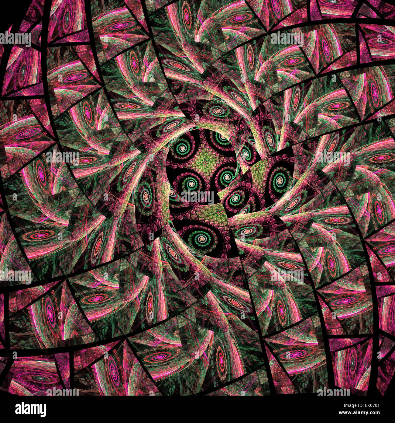 Abstract radial leaf pattern hi-res stock photography and images - Alamy