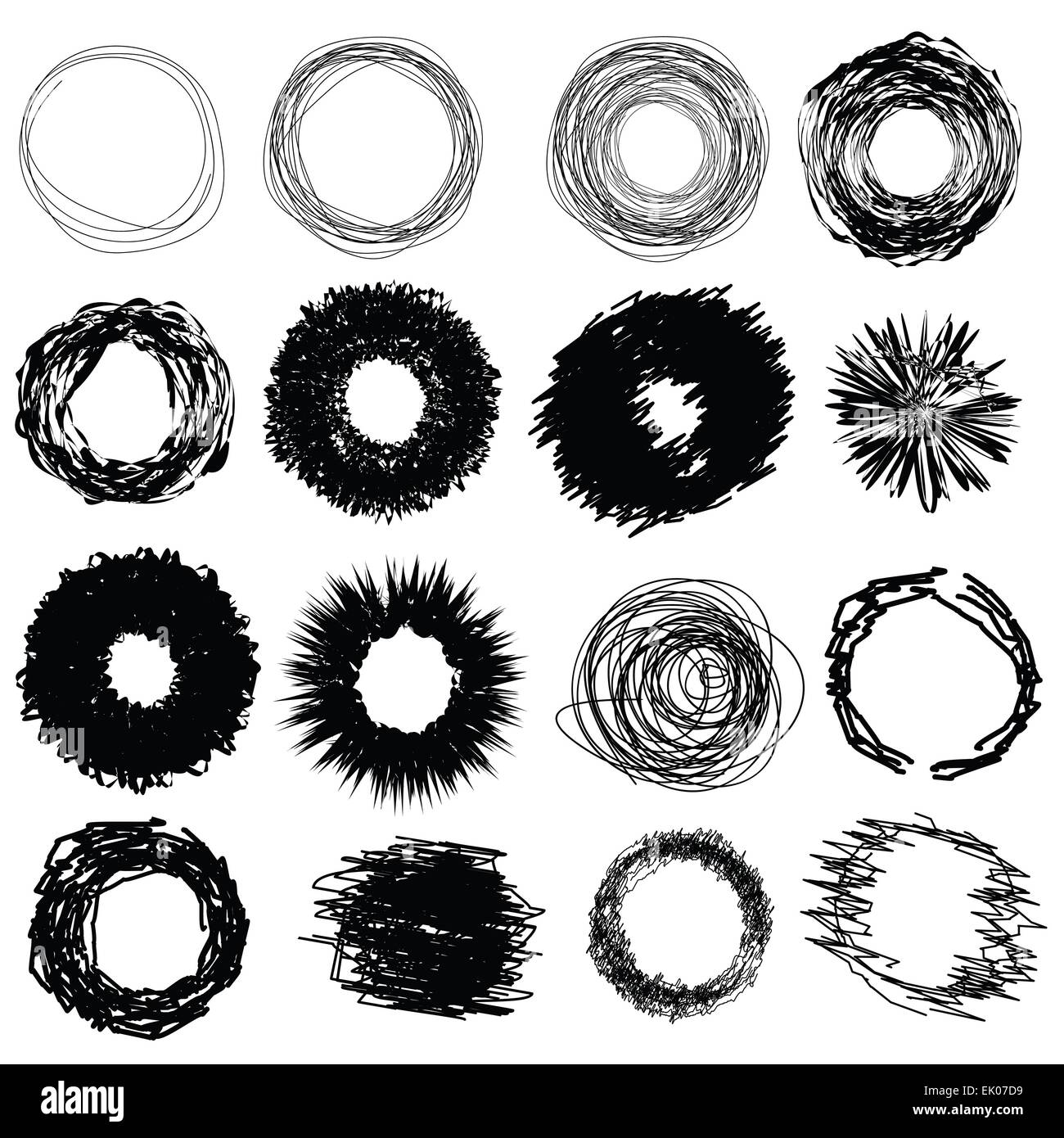 hand drawn circles Stock Photo - Alamy