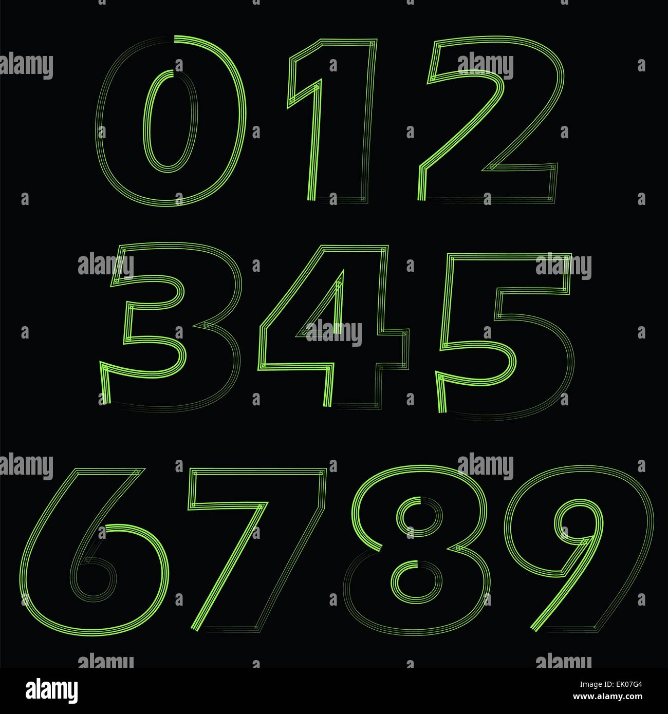 Green cursive font hi-res stock photography and images - Alamy