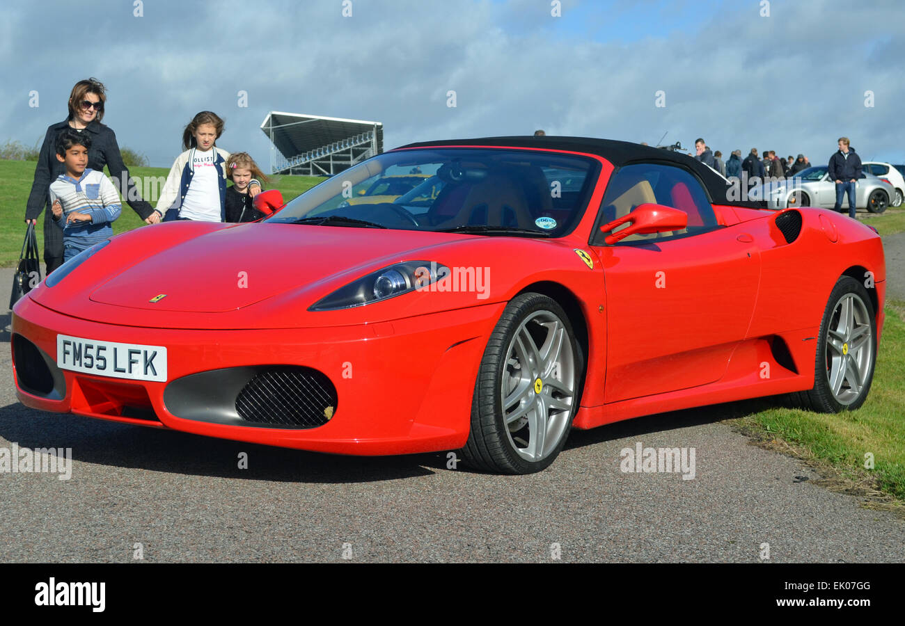 Red Ferrari 430 Cabriolet Stock Photo - Alamy