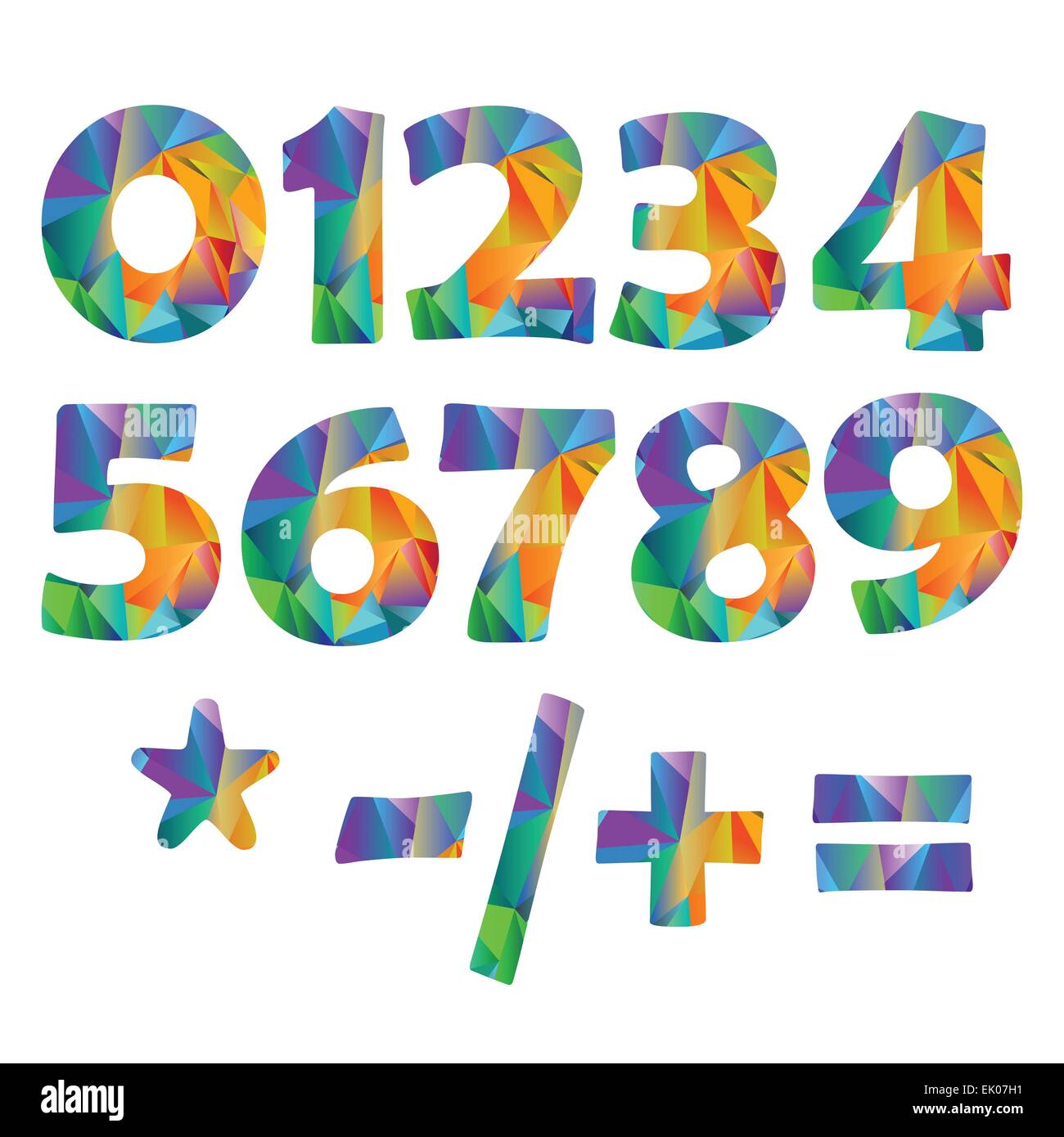 Polygon numbers hi-res stock photography and images - Alamy