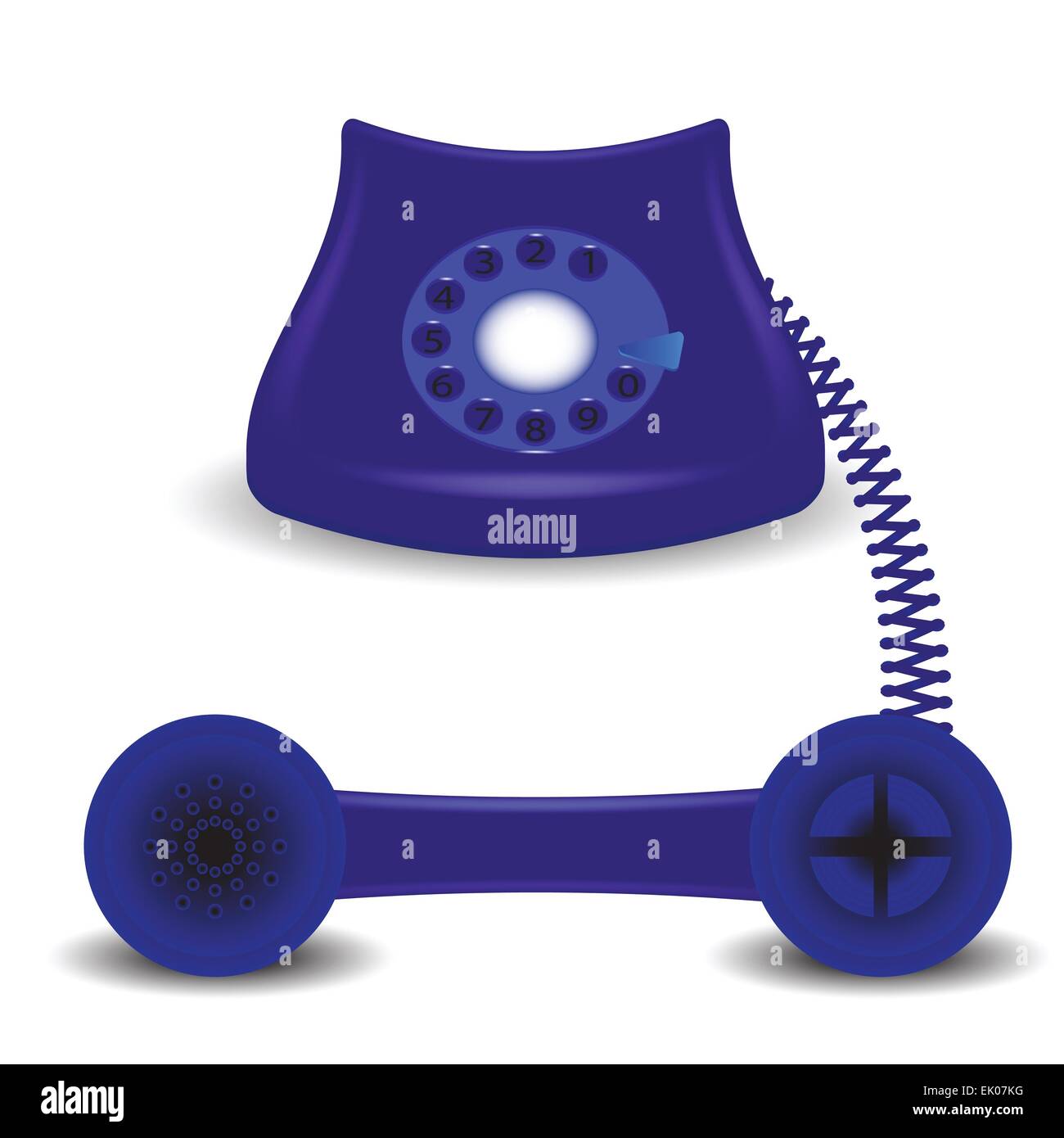 old blue phone Stock Photo - Alamy