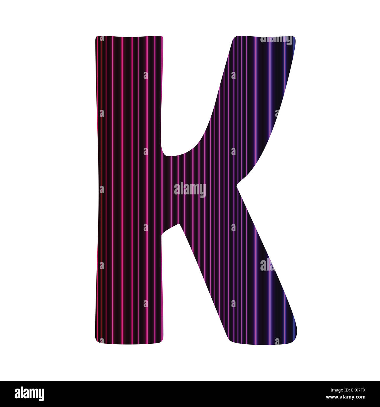 The Letter K In Purple