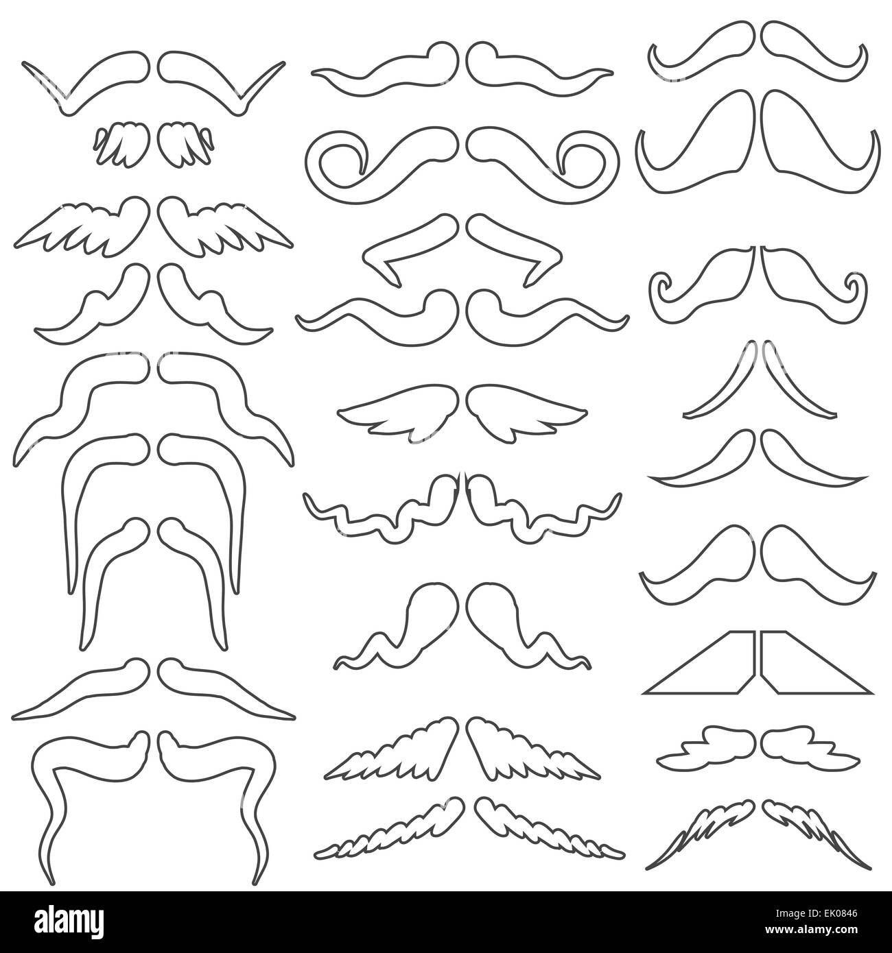 Goatee moustache facial hair hi-res stock photography and images - Alamy