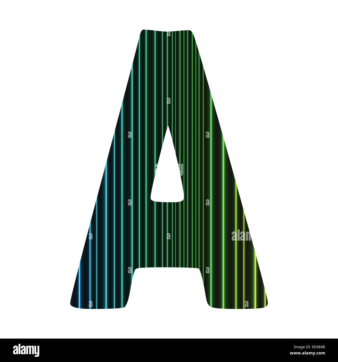 neon letter A Stock Photo - Alamy