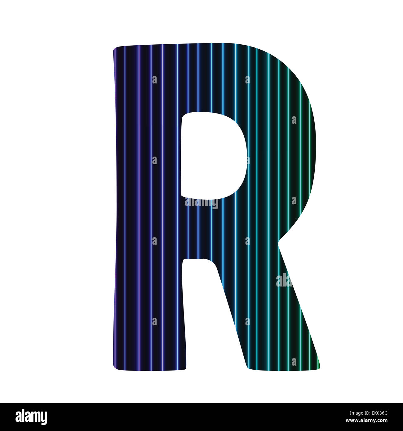neon letter R Stock Photo - Alamy