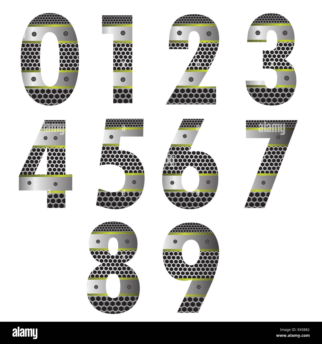 Perforated numbers hi-res stock photography and images - Alamy
