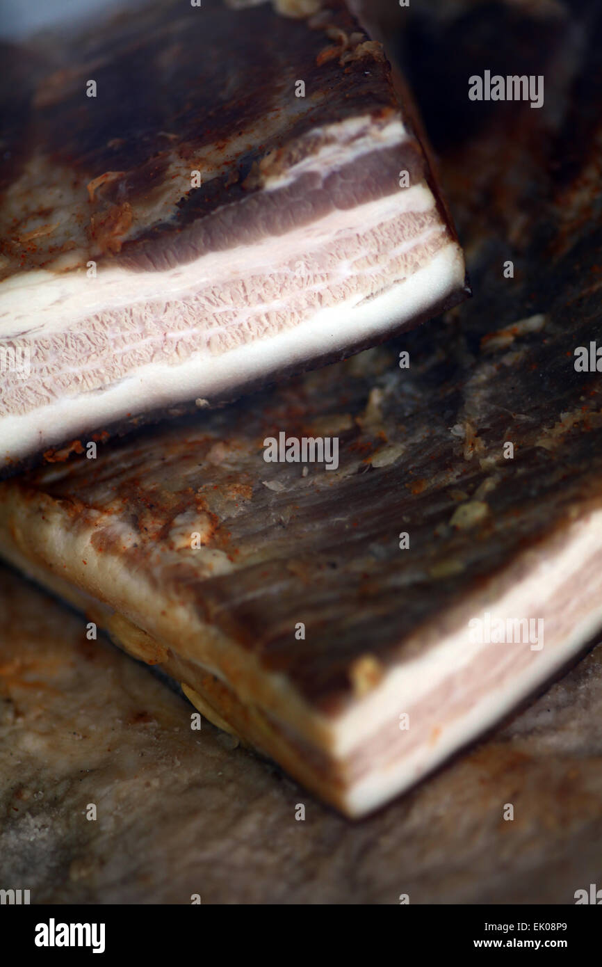 Color detail shot of some pork grease Stock Photo - Alamy