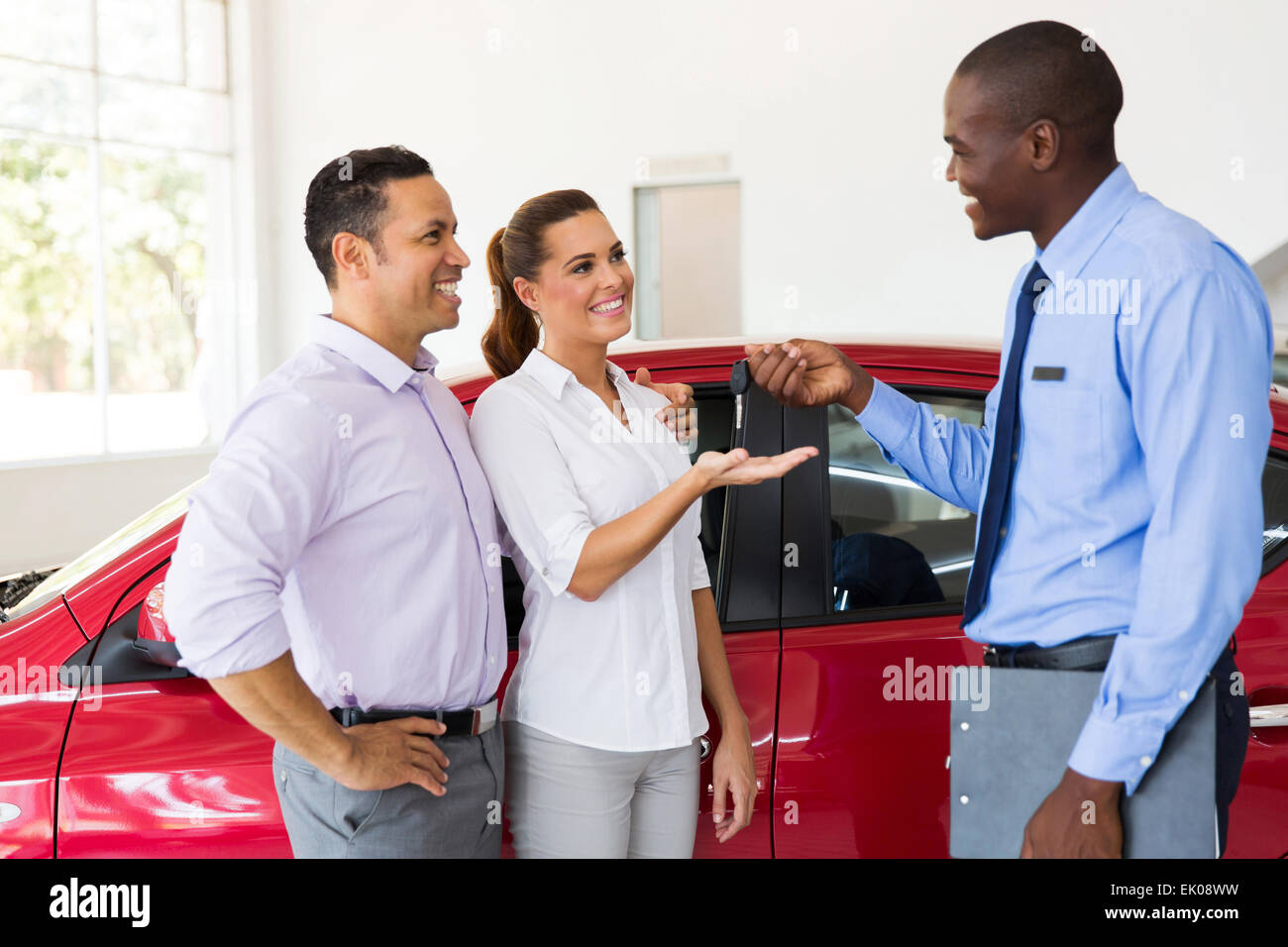 Car key handover hi-res stock photography and images - Alamy