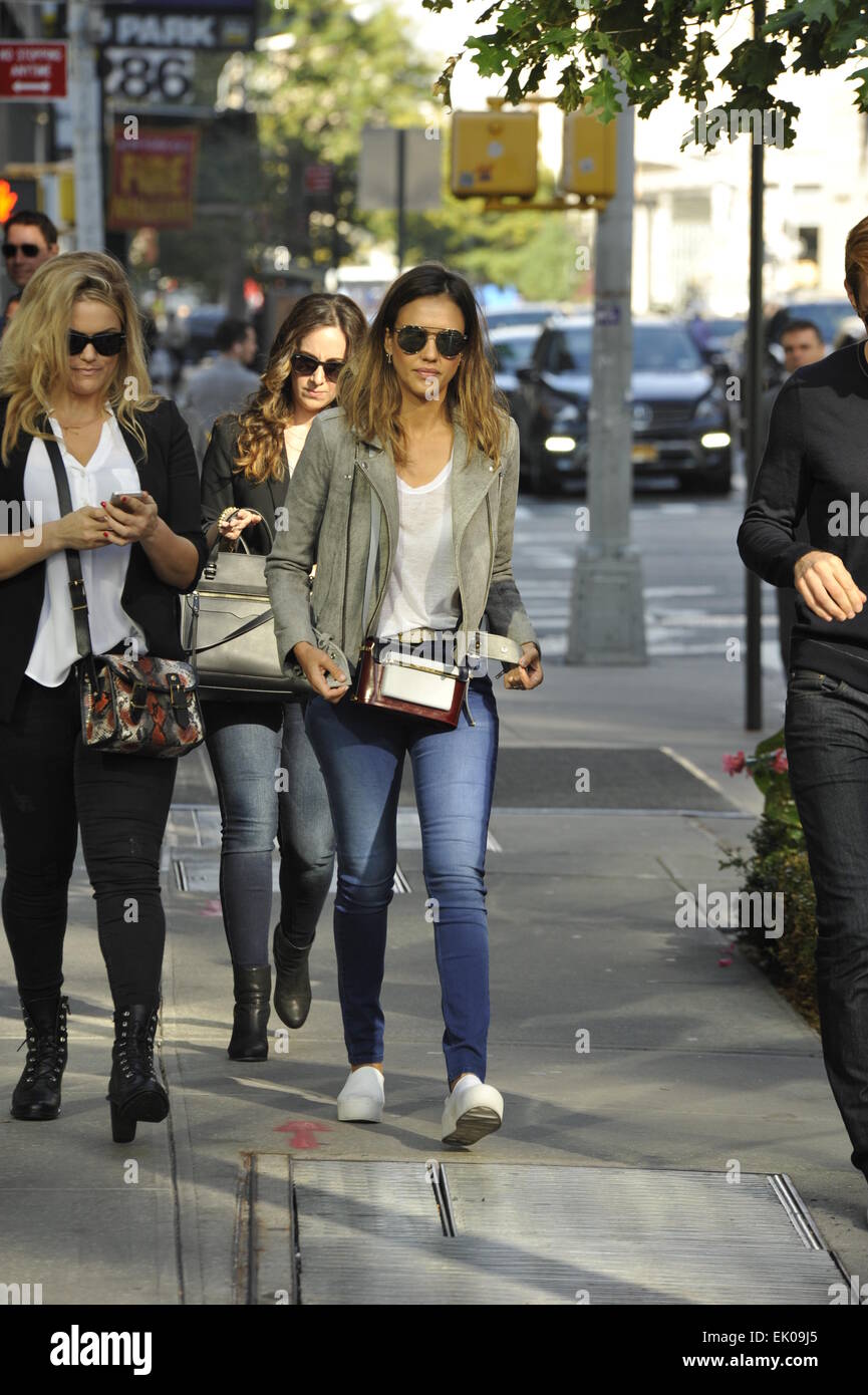 Jessica Alba out in Soho with friends Featuring: Jessica Alba Where ...