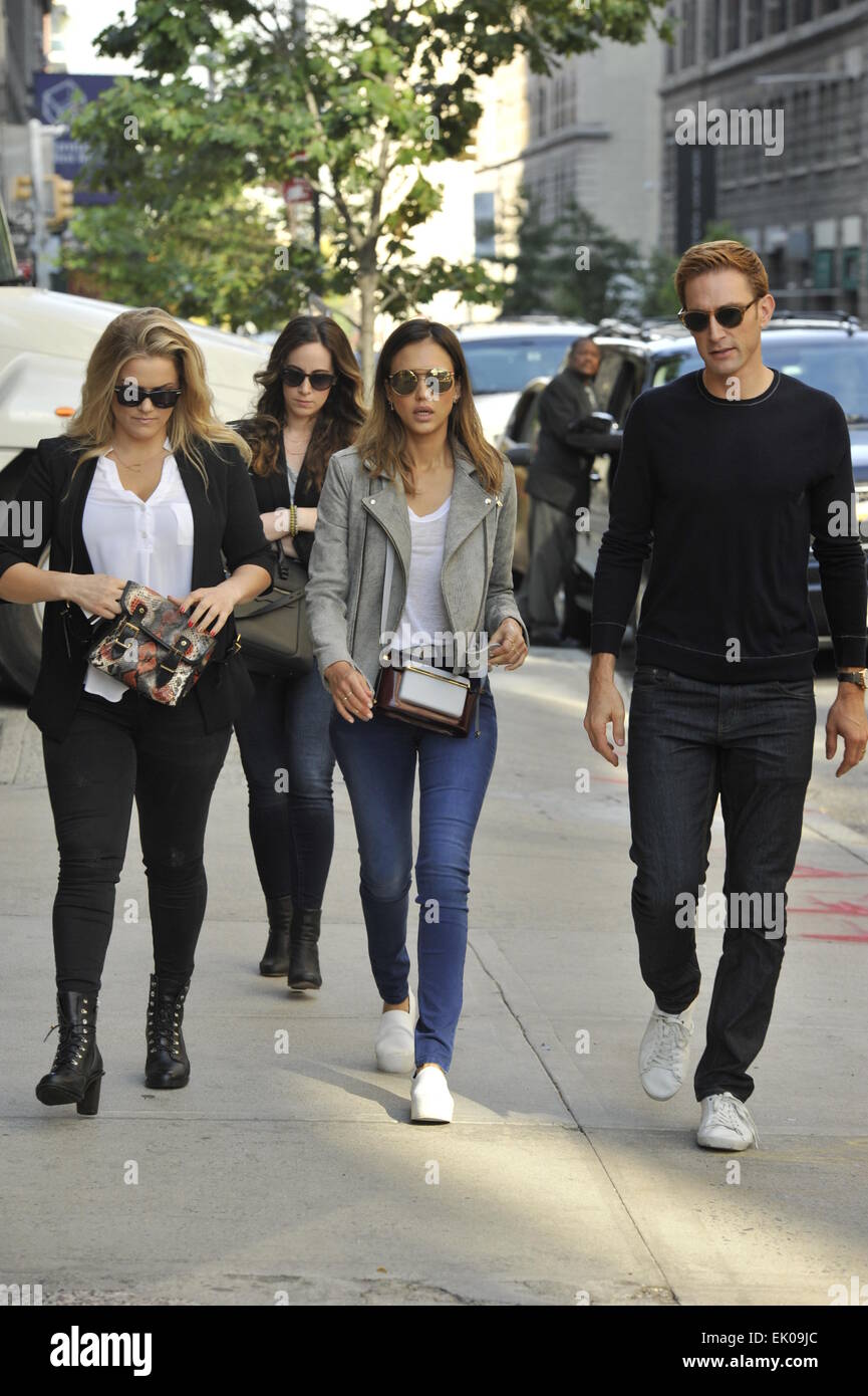 Jessica Alba out in Soho with friends Featuring: Jessica Alba Where ...