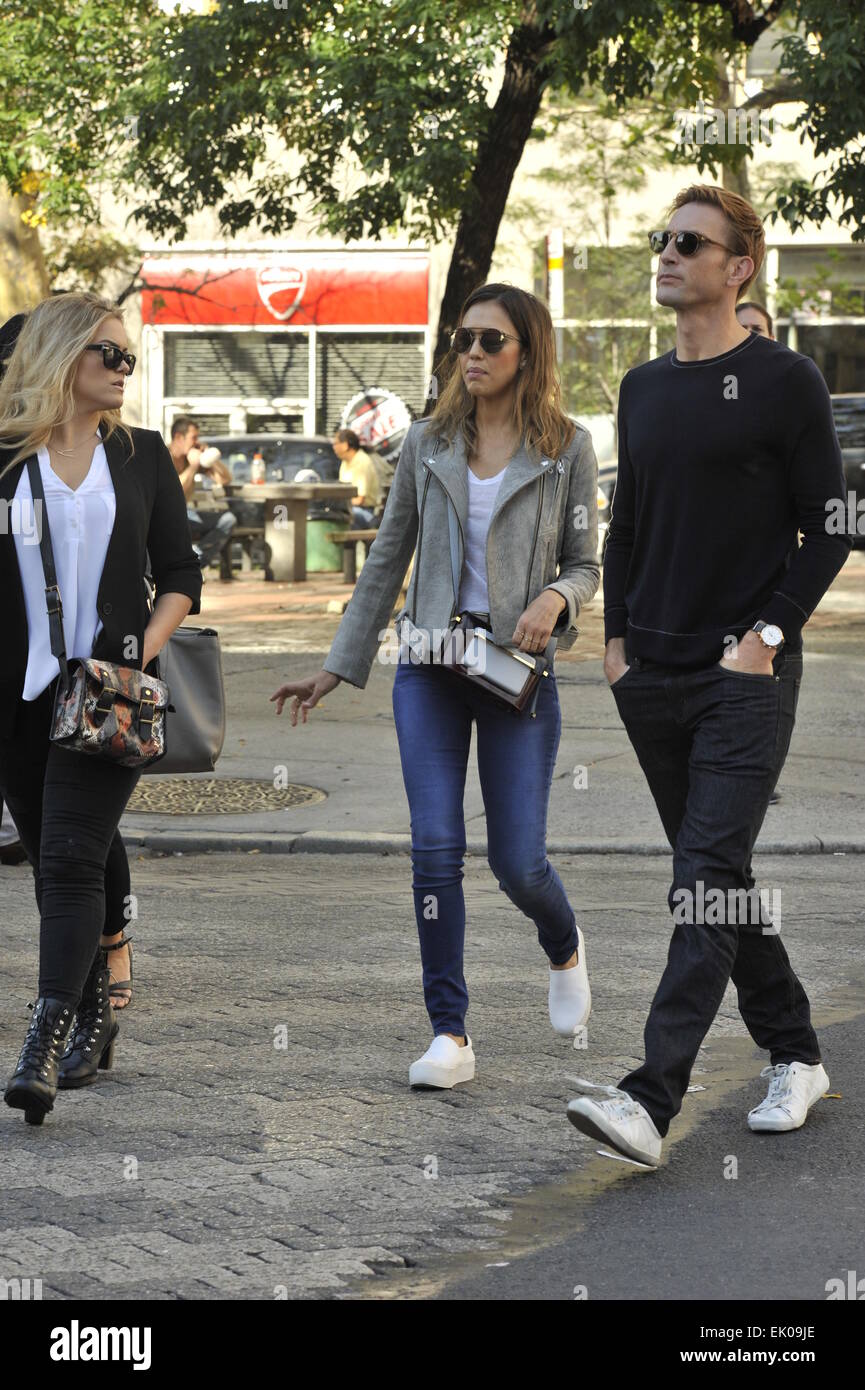 Jessica Alba out in Soho with friends Featuring: Jessica Alba Where ...