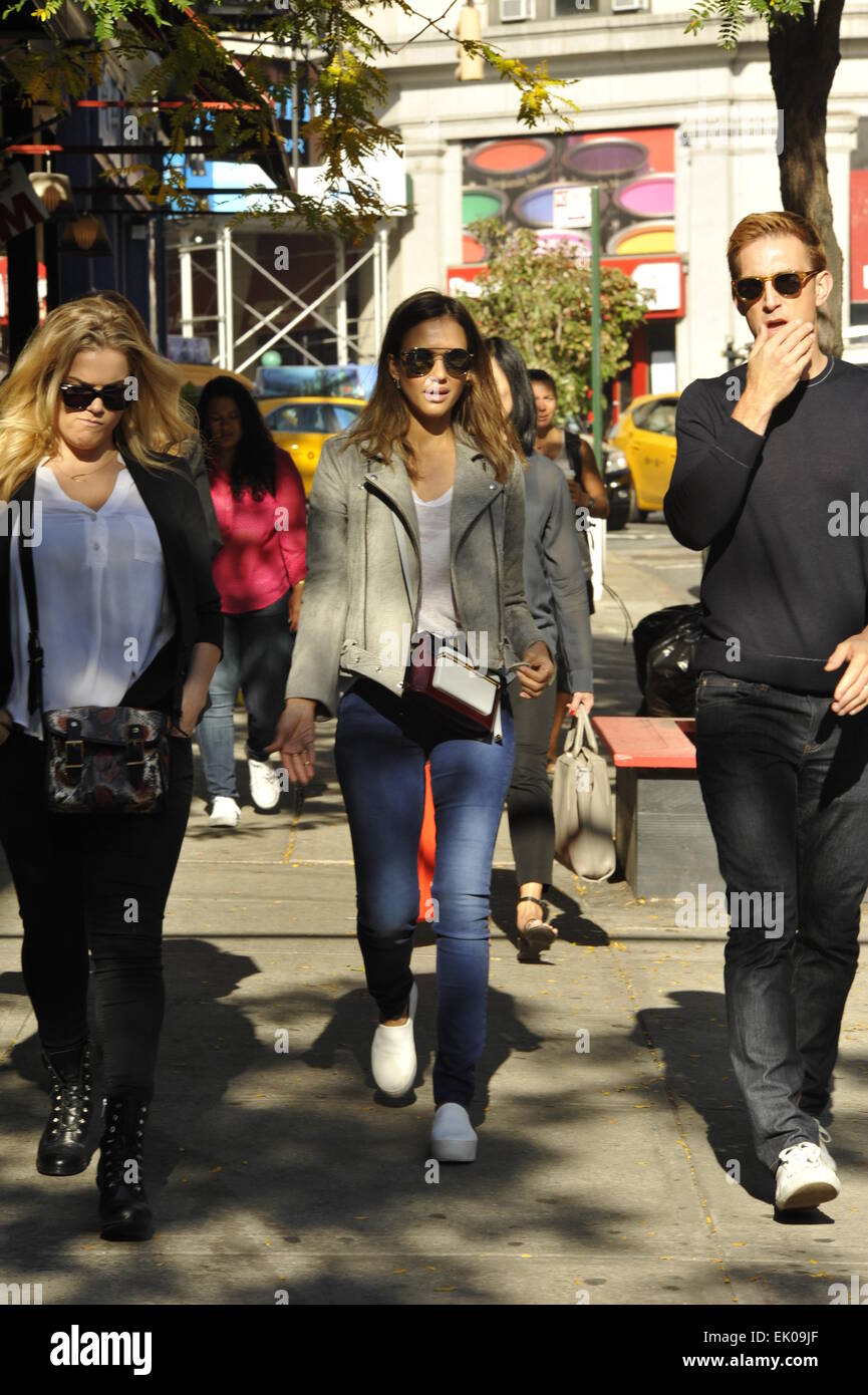 Jessica Alba out in Soho with friends Featuring: Jessica Alba Where ...