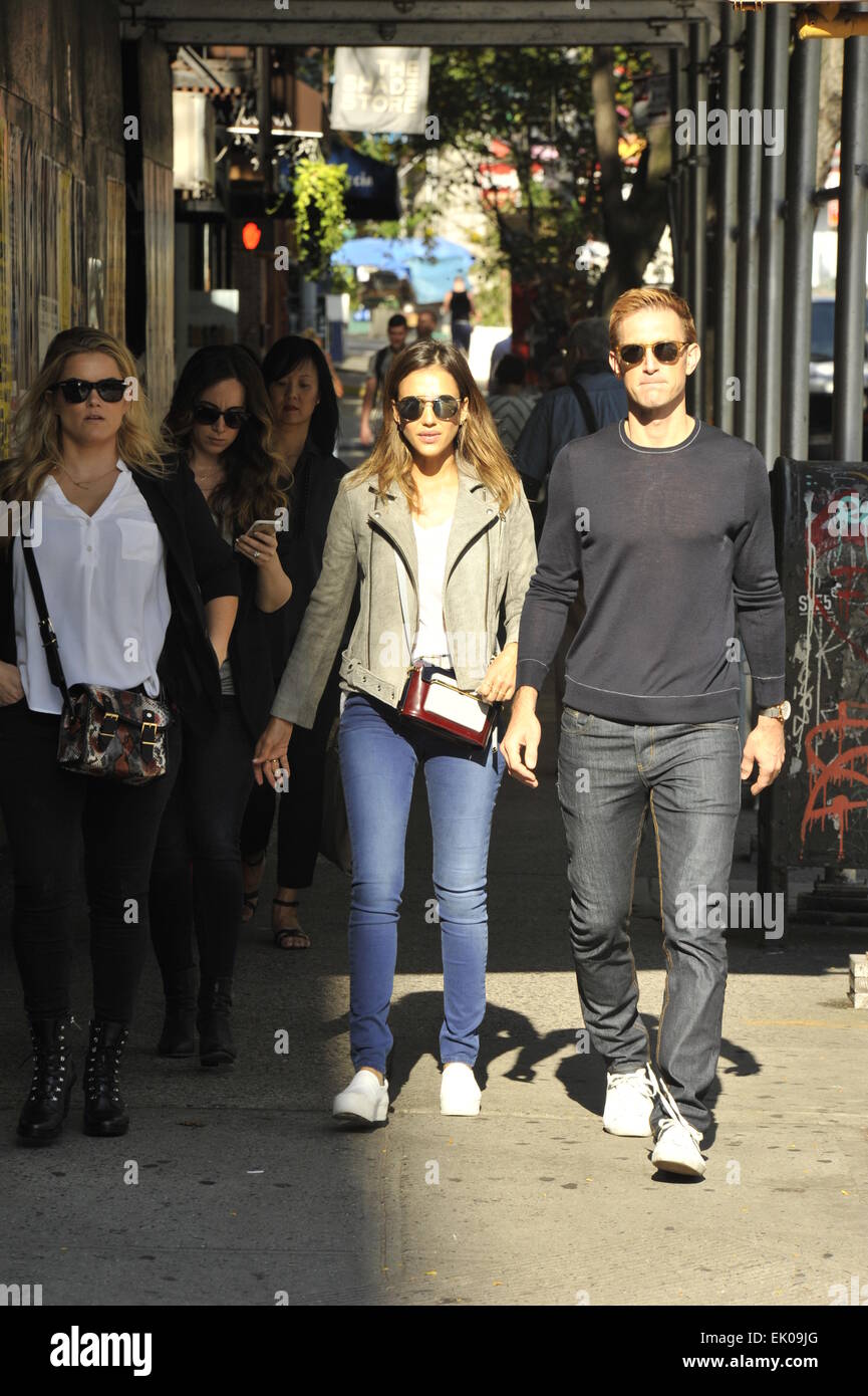 Jessica Alba out in Soho with friends Featuring: Jessica Alba Where ...