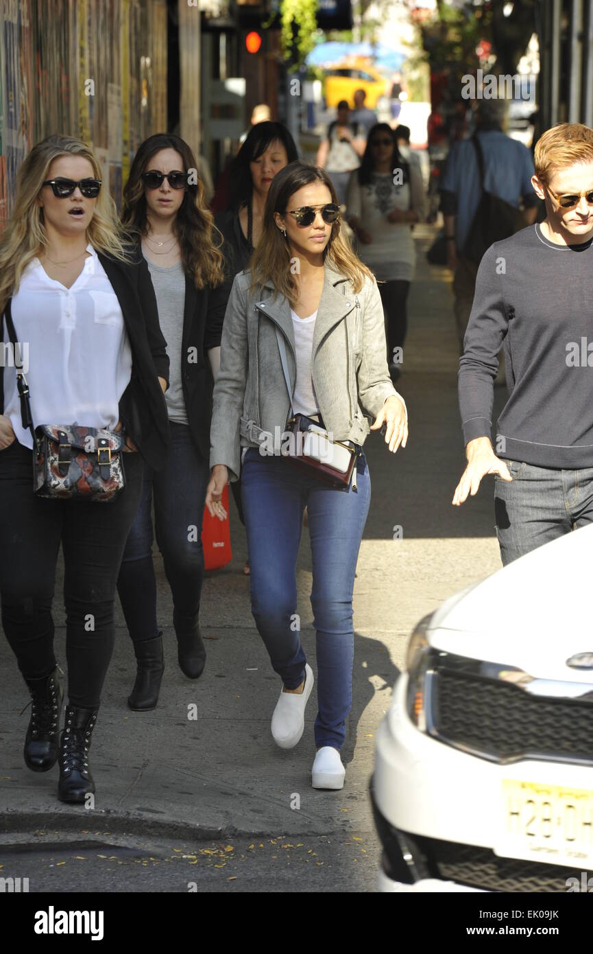 Jessica Alba out in Soho with friends Featuring: Jessica Alba Where ...