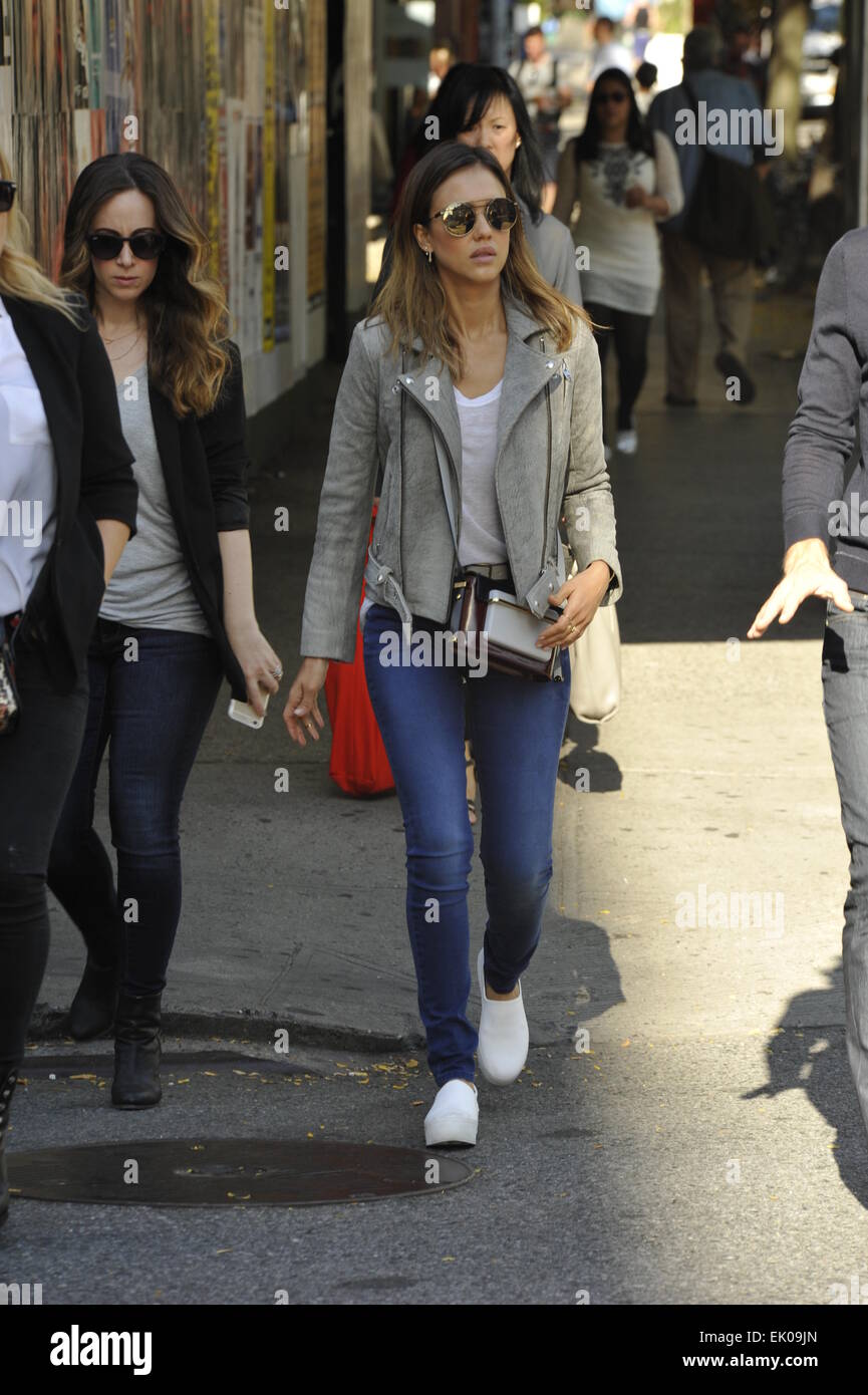 Jessica Alba out in Soho with friends Featuring: Jessica Alba Where ...