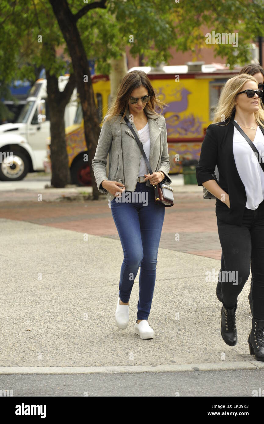Jessica Alba out in Soho with friends Featuring: Jessica Alba Where ...