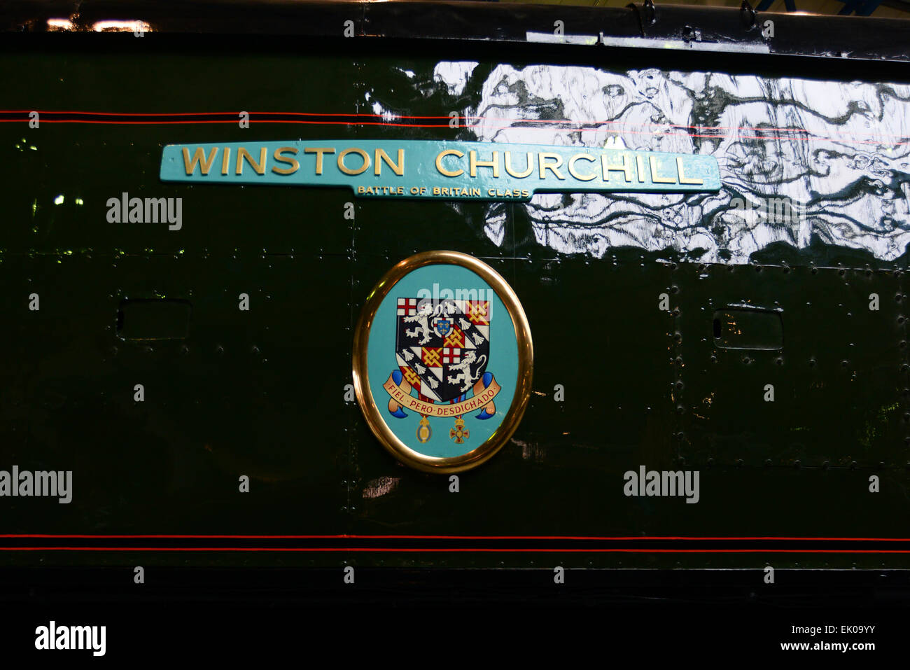 The Winston Churchill train at the National Railway Museum, York, UK ...