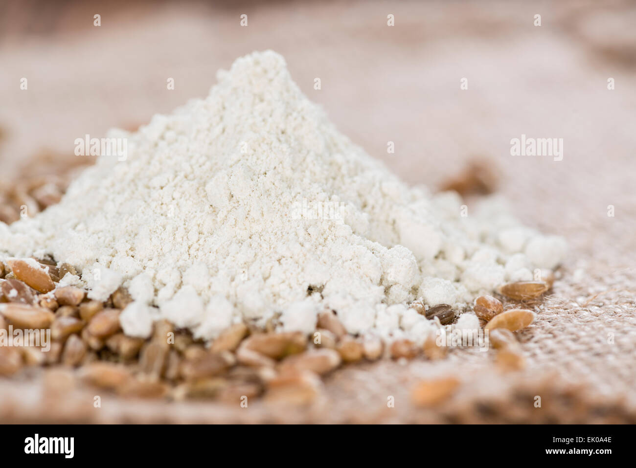 Spelt Flour with seeds as detailed close-up shot Stock Photo - Alamy