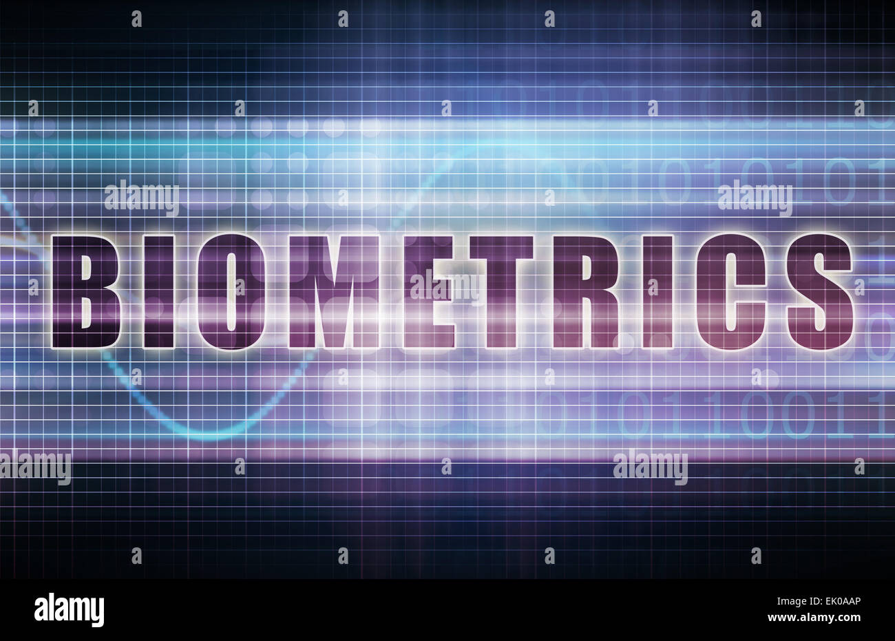 Biometrics on a Tech Business Chart Art Stock Photo - Alamy