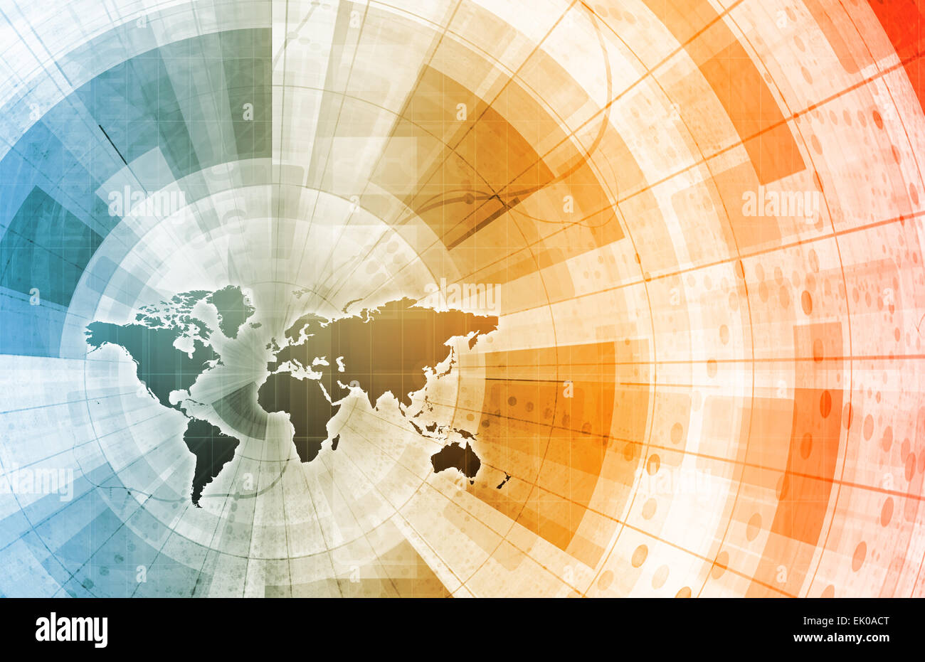 World Community as a Technology Concept Art Stock Photo - Alamy