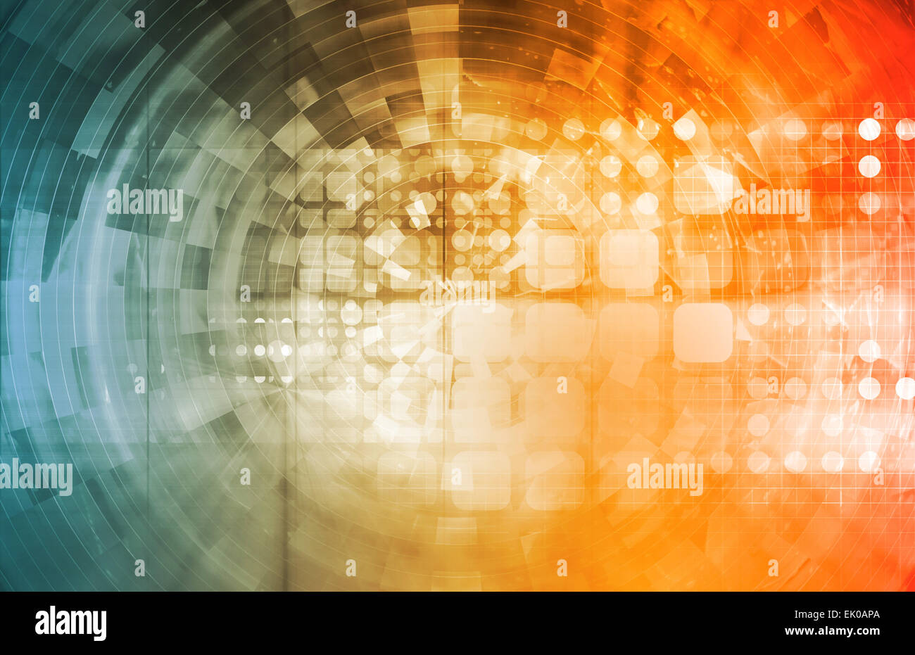 Projecting the Future in a Digital Art Abstract Stock Photo - Alamy