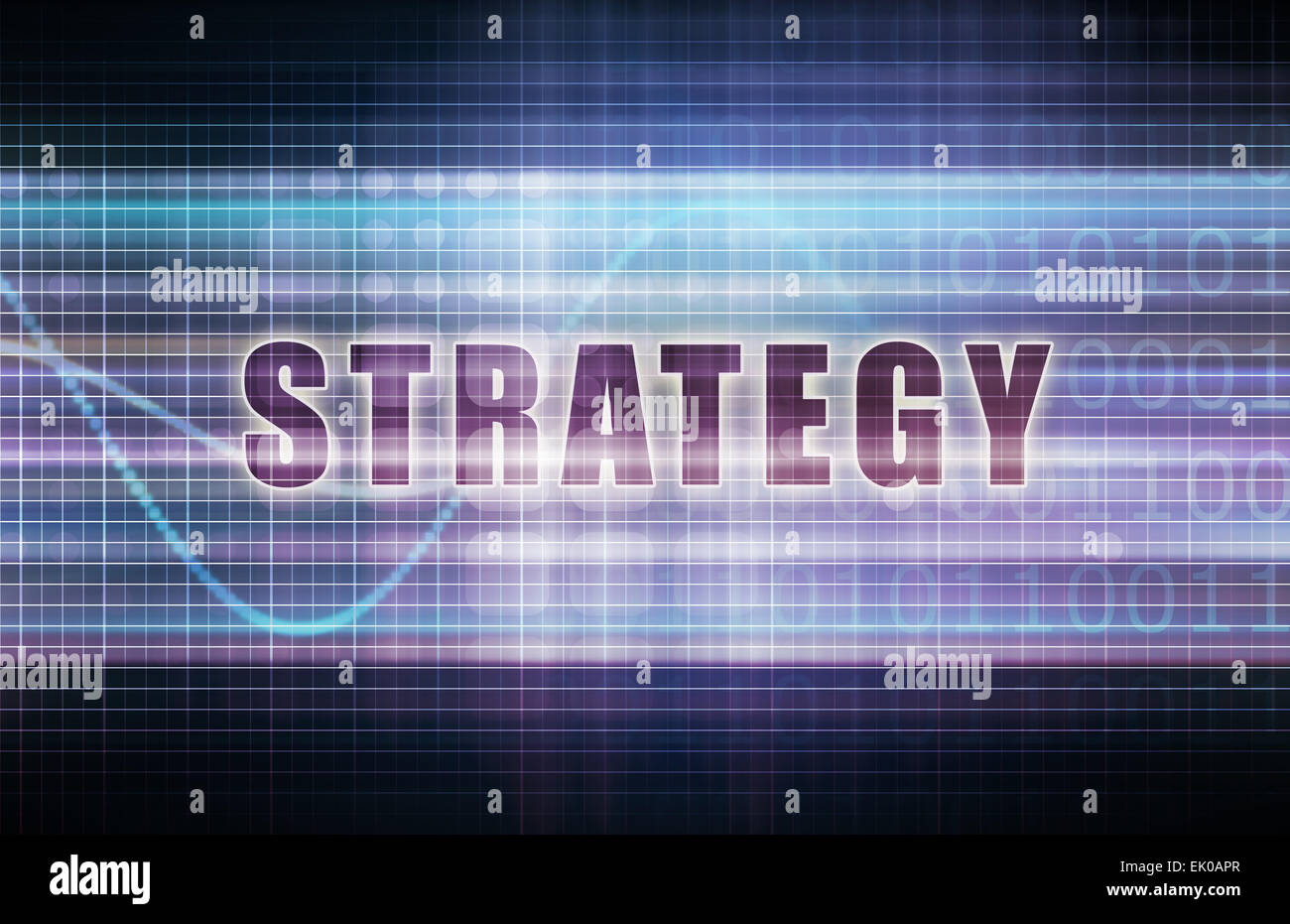 Strategy on a Tech Business Chart Art Stock Photo - Alamy