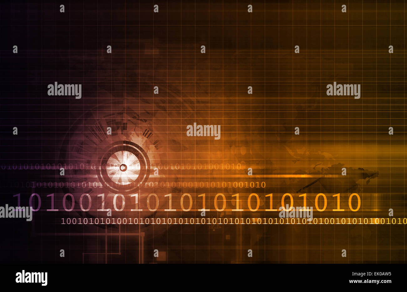 Digital Business World with Moving Data Management Stock Photo - Alamy