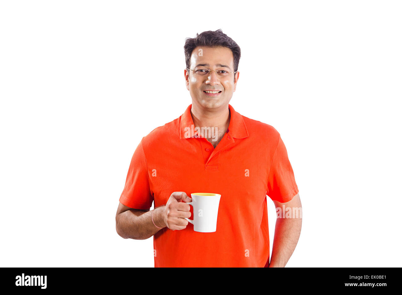 Indian man drinking hi-res stock photography and images - Alamy