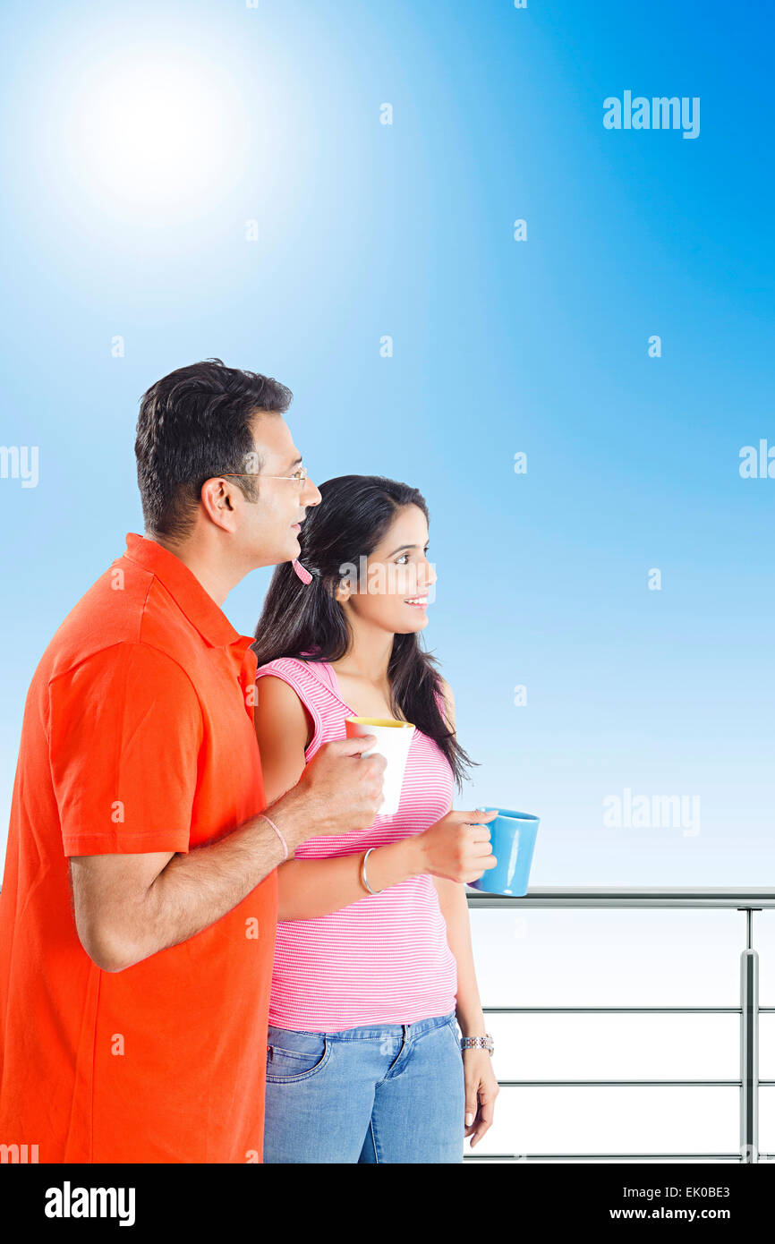 2 indian Married Couples Drinking tea Stock Photo - Alamy