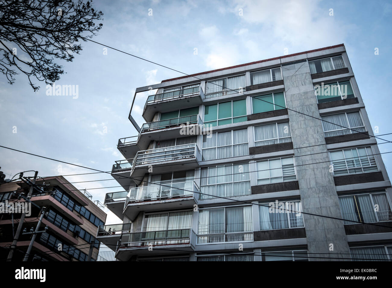 Apartment building, urban architecture from the 70's Stock Photo - Alamy