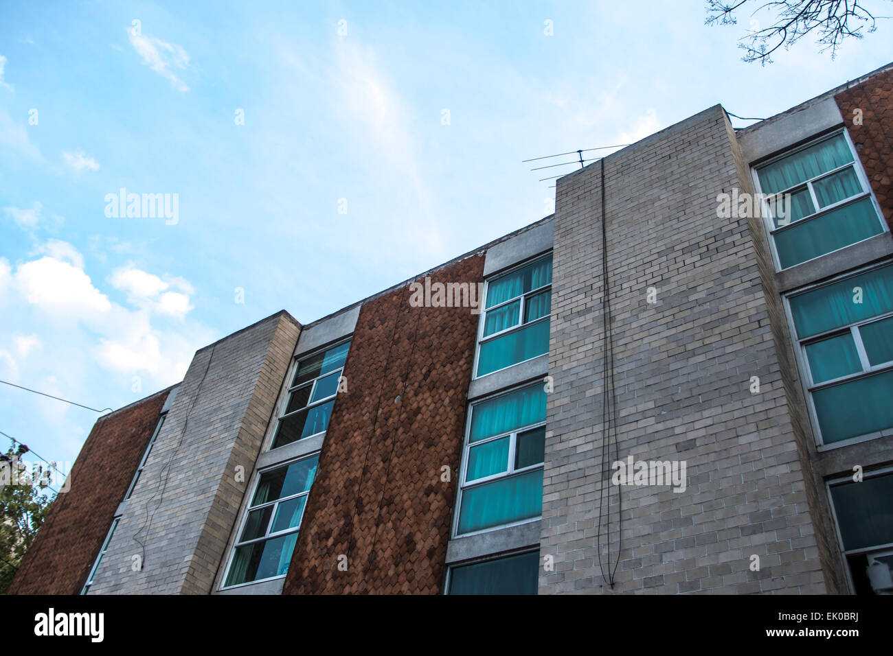 Apartment building, urban architecture from the 70's Stock Photo - Alamy