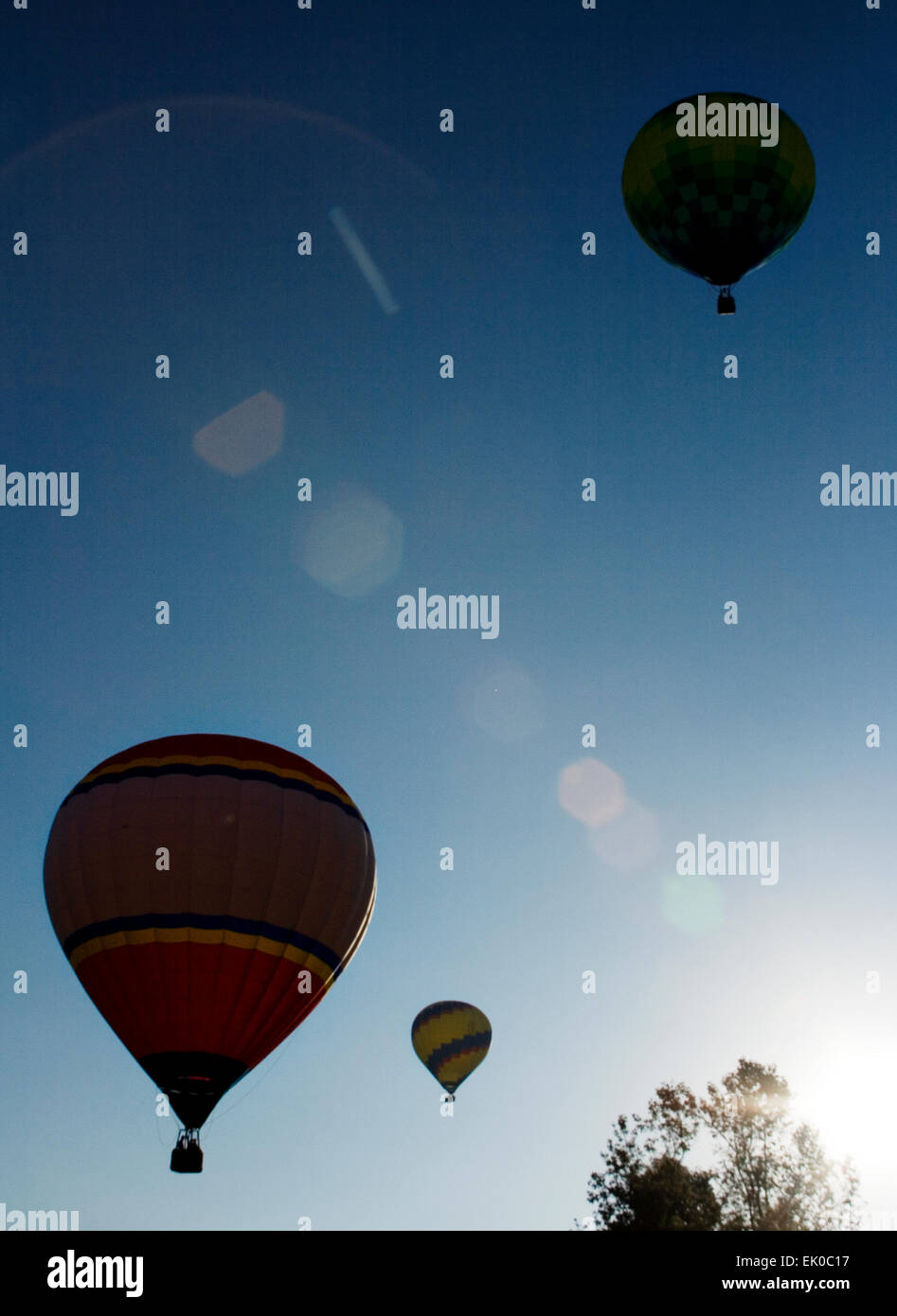 Hot air balloons ascending hi-res stock photography and images - Alamy