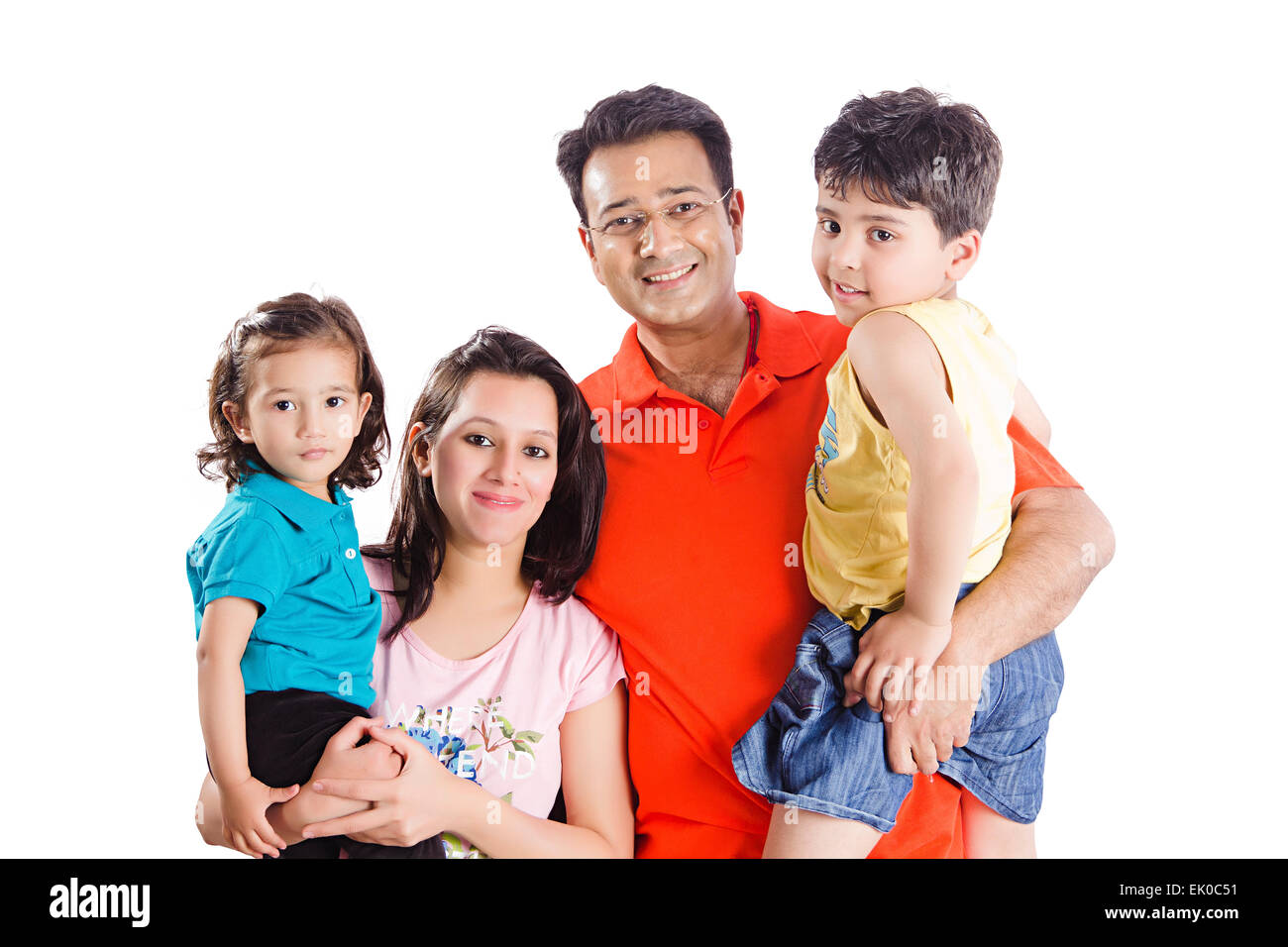 indian Parents and kids enjoy Stock Photo - Alamy