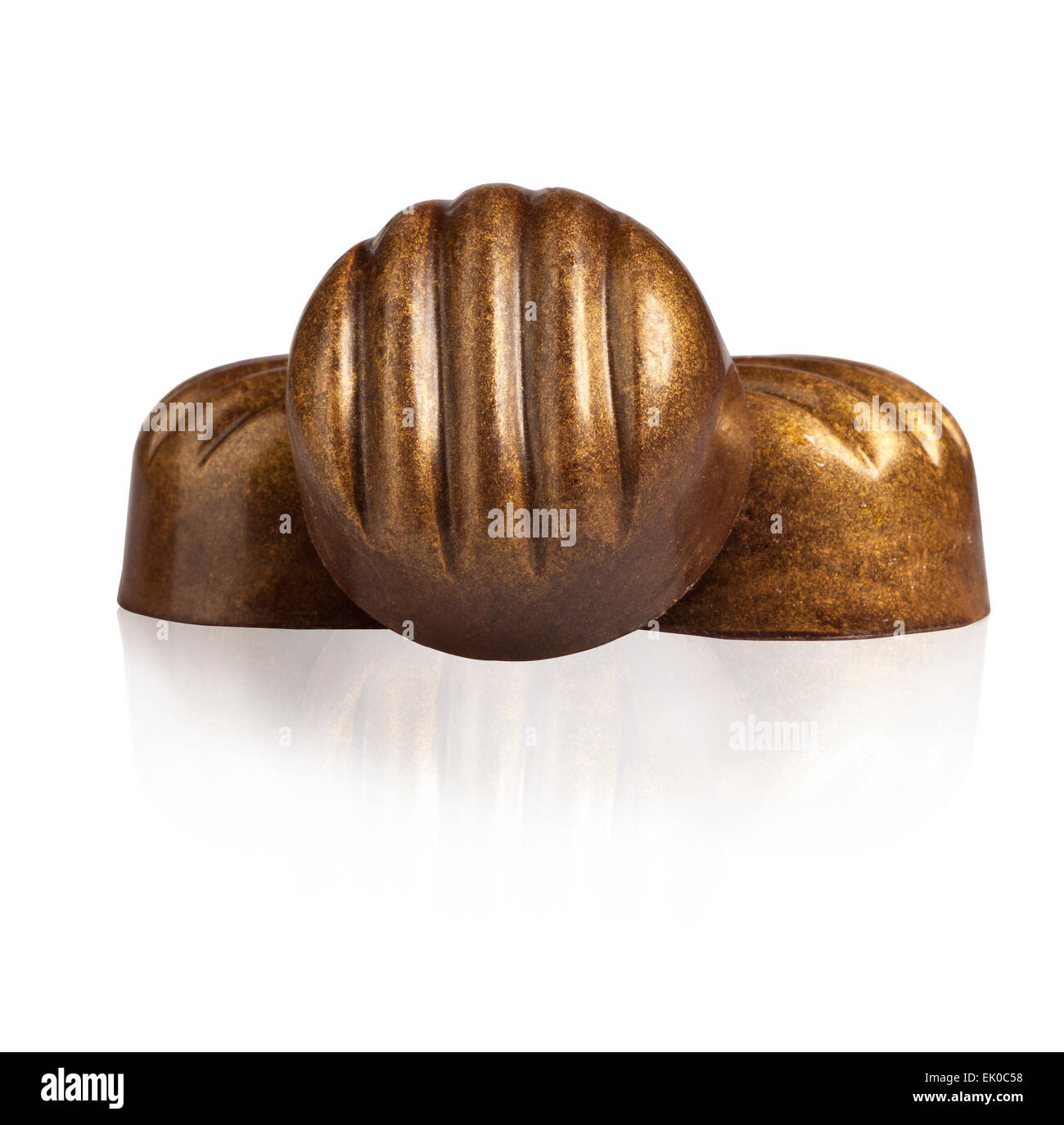 Gourmet chocolate bonbons isolated Cut Out Stock Images & Pictures - Alamy