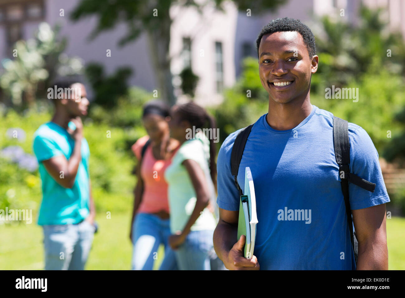 African college boy standing outdoors hi-res stock photography and ...