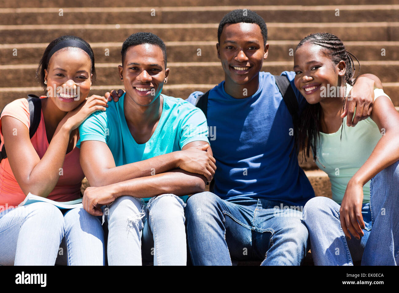 portrait of cute African American university students Stock Photo - Alamy