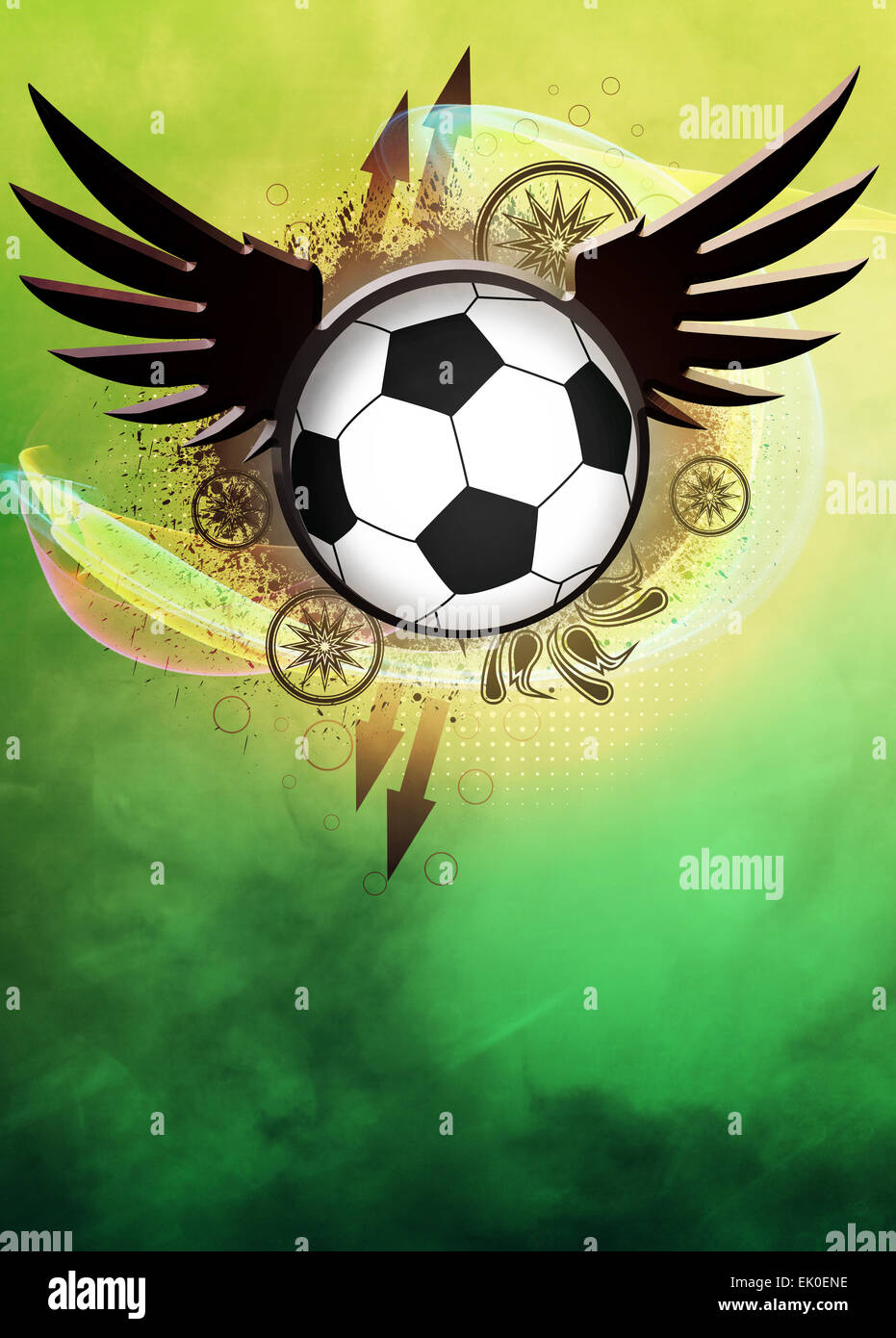 Abstract soccer or football background with empty space Stock Photo - Alamy