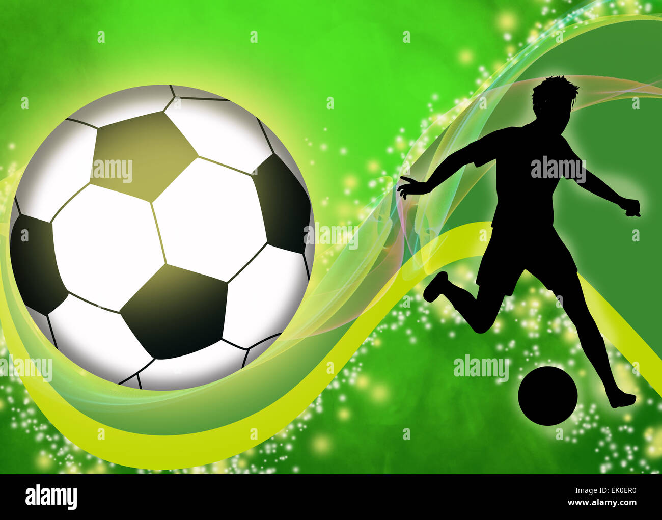 Abstract soccer or football background with empty space Stock Photo - Alamy