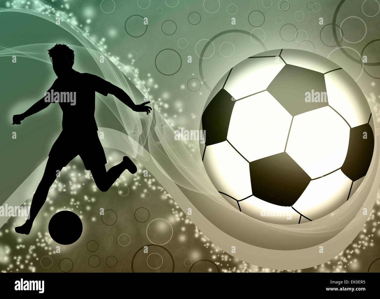 Abstract soccer or football background with empty space Stock Photo - Alamy