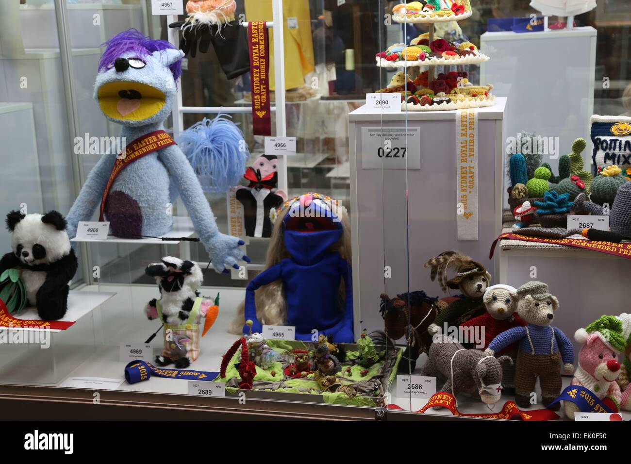 Arts and crafts on display at the Sydney Royal Easter Show. Credit ...