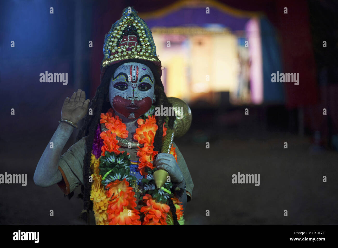 Street performer, Goa, India Stock Photo - Alamy
