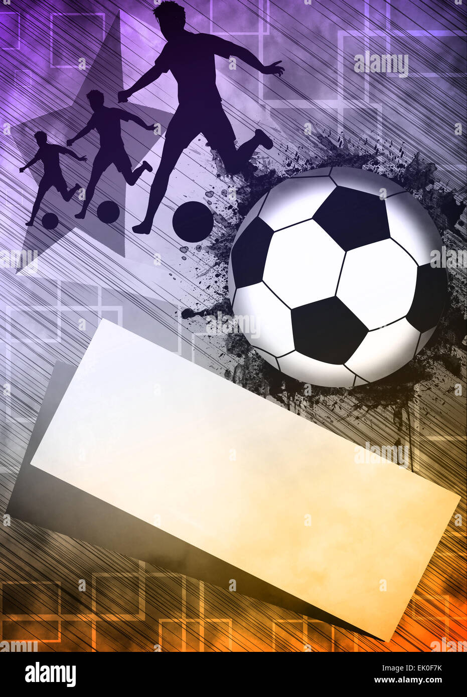 Abstract soccer or football background with empty space Stock Photo - Alamy