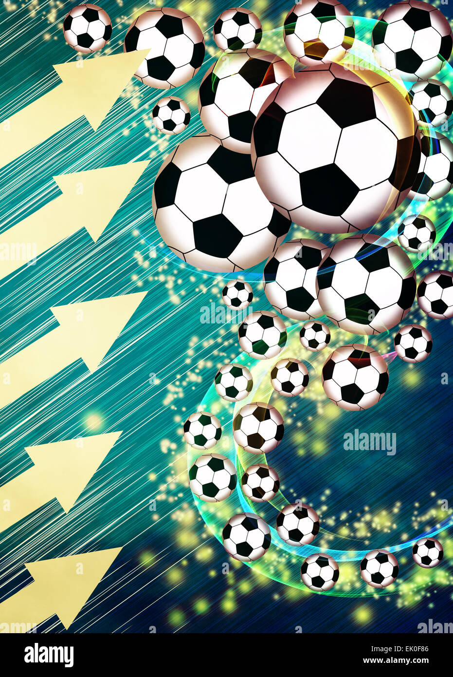 Abstract soccer or football background with empty space Stock Photo - Alamy
