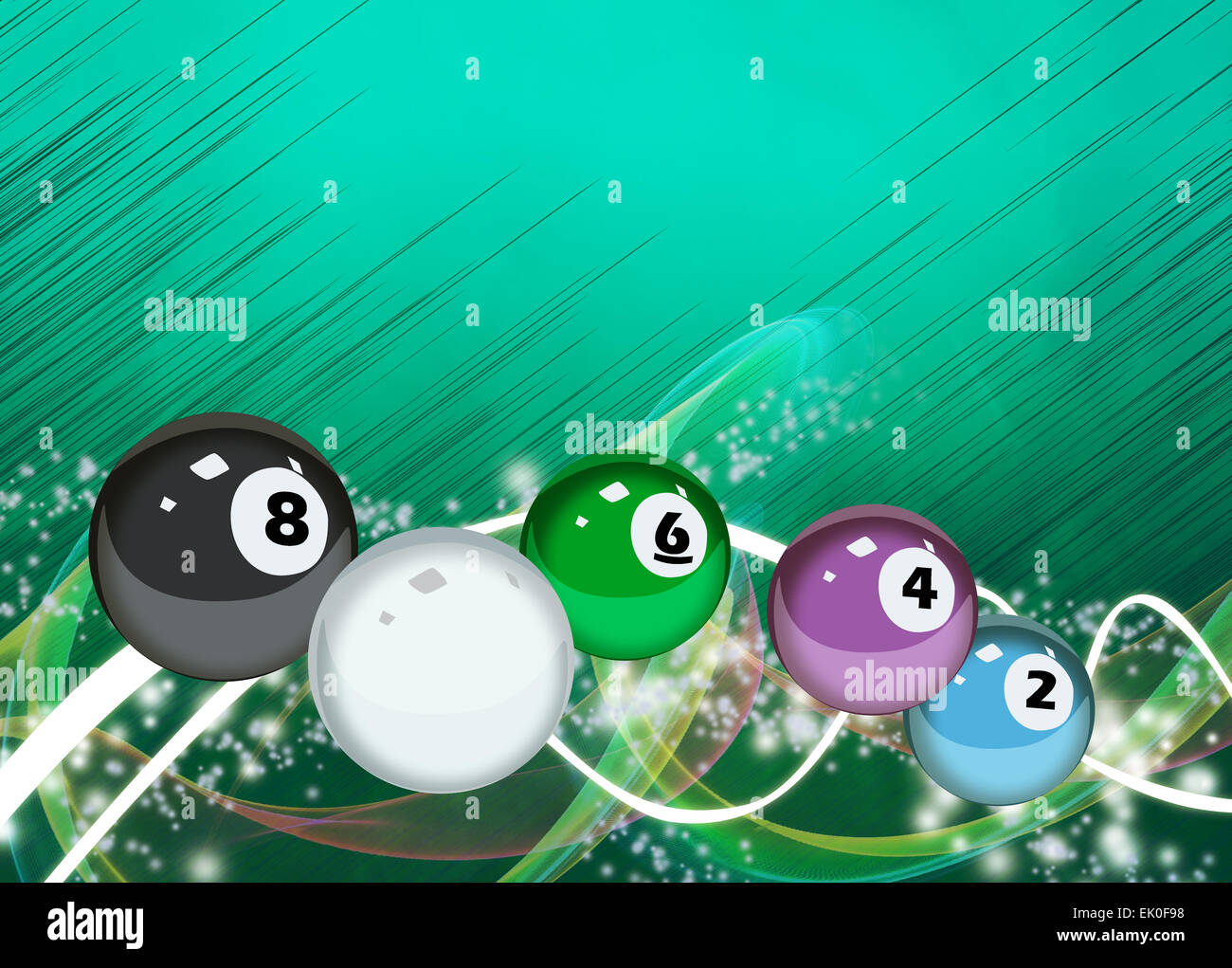 Abstract billiard invitation advert background with empty space Stock ...